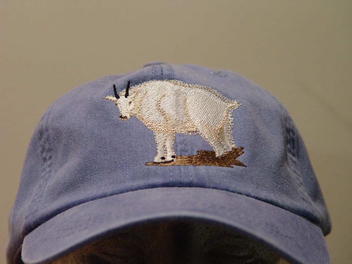 MOUNTAIN GOAT HAT Embroidered Men Women Wildlife Baseball - Etsy