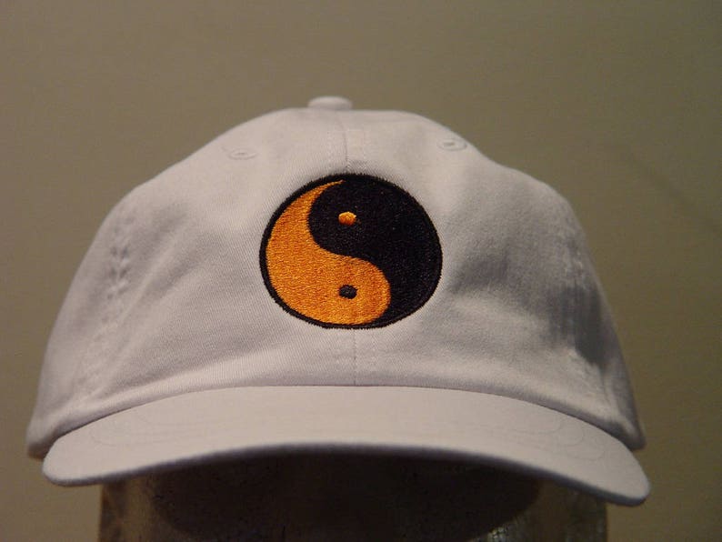 YIN YANG Symbol Hat Embroidered Chinese Philosophy Men Women | Etsy