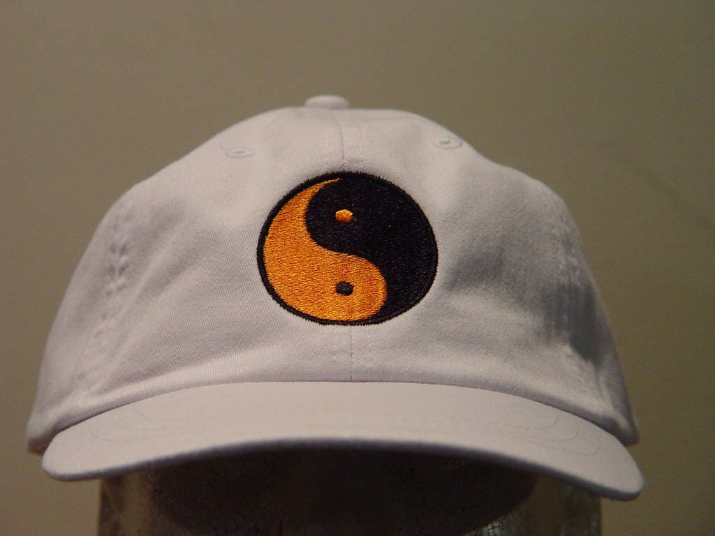 YIN YANG Symbol Hat - Embroidered Chinese Philosophy Men Women Cap ...