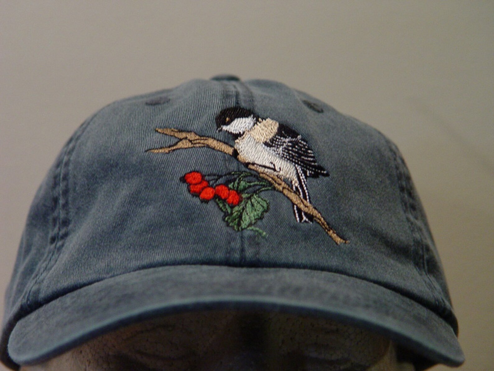 Black Capped Chickadee Bird Hat Embroidered Men Women Gift | Etsy