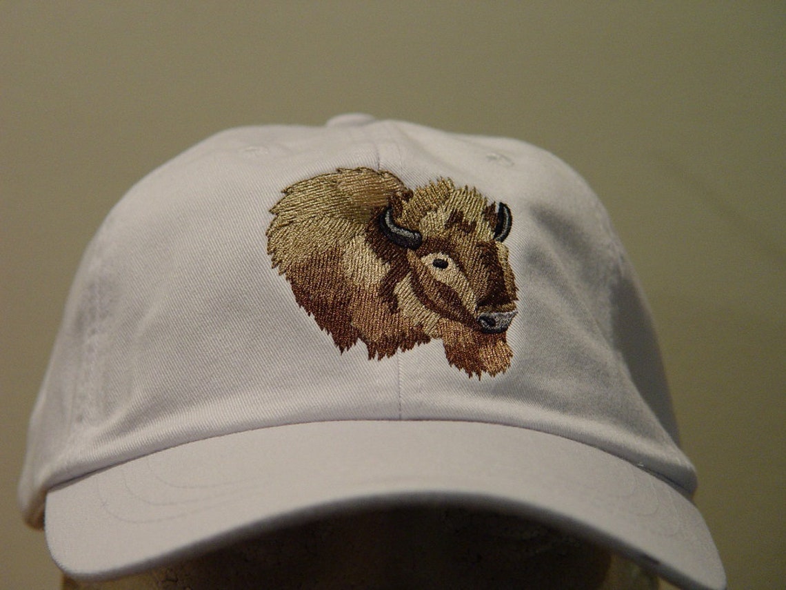 BUFFALO HAT Embroidered Bison Men Women Wildlife Baseball | Etsy