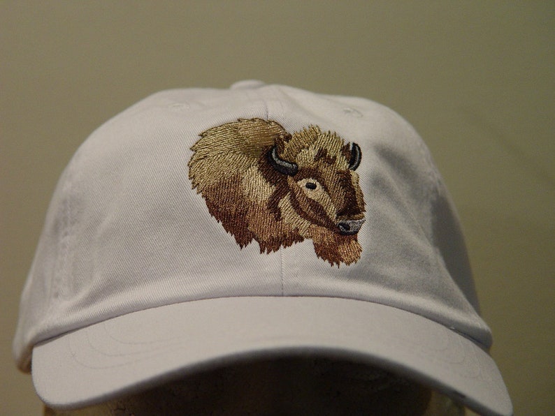 BUFFALO HAT Embroidered Bison Men Women Wildlife Baseball | Etsy