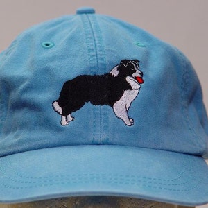 BORDER COLLIE Dog Hat - Embroidered Men Women Cotton Baseball Cap ...