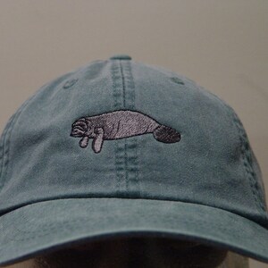 MANATEE HAT - Embroidered Sea Cow Men Women Marine Wildlife Cap - Price ...