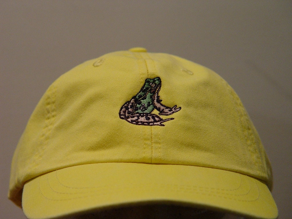 FROG HAT - Embroidered Women Men Mom Dad Wildlife Baseball Cap - Price ...