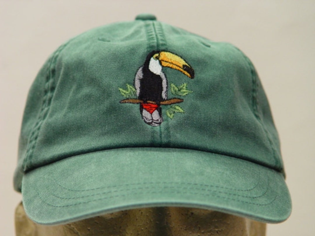 TOCO TOUCAN Bird Hat - Embroidered Men Women Wildlife Baseball Cap ...