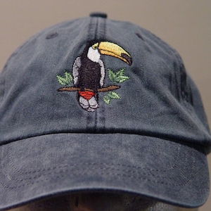 TOCO TOUCAN Bird Hat - Embroidered Men Women Wildlife Baseball Cap ...
