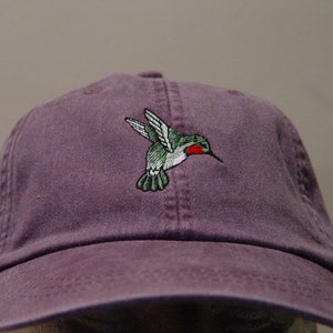 HUMMINGBIRD Hat - Embroidered Men Women Wildlife Bird Baseball Cap ...