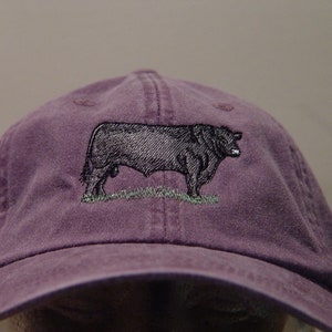 BLACK ANGUS Cow Farm Hat - One Embroidered Men Women Rancher Cap ...