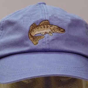 WALLEYE FISH HAT - One Embroidered Men Women Wildlife Baseball Cap ...