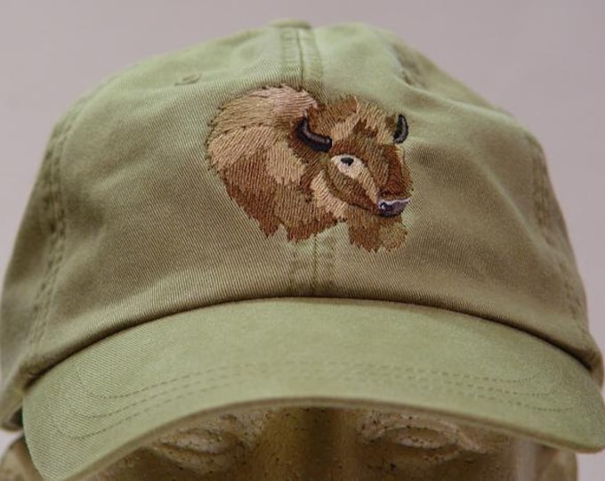 BUFFALO HAT Embroidered Bison Men Women Wildlife Baseball Cap Price ...