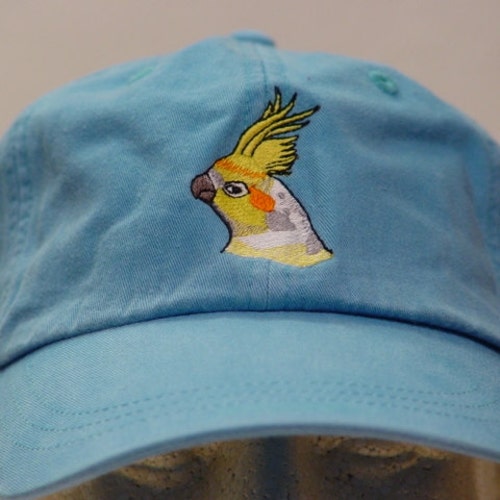 COCKATIEL BIRD HAT Embroidered Men Women Wildlife Baseball - Etsy