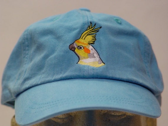 COCKATIEL BIRD HAT Embroidered Men Women Wildlife Baseball | Etsy