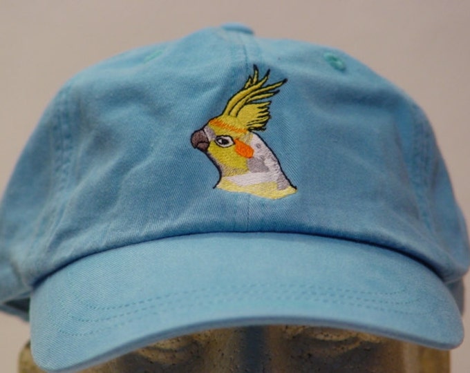 COCKATIEL BIRD HAT Embroidered Men Women Wildlife Baseball Cap Price ...