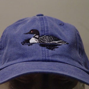 LOON BIRD HAT - One Embroidered Men Women Wildlife Baseball Cap - Price ...