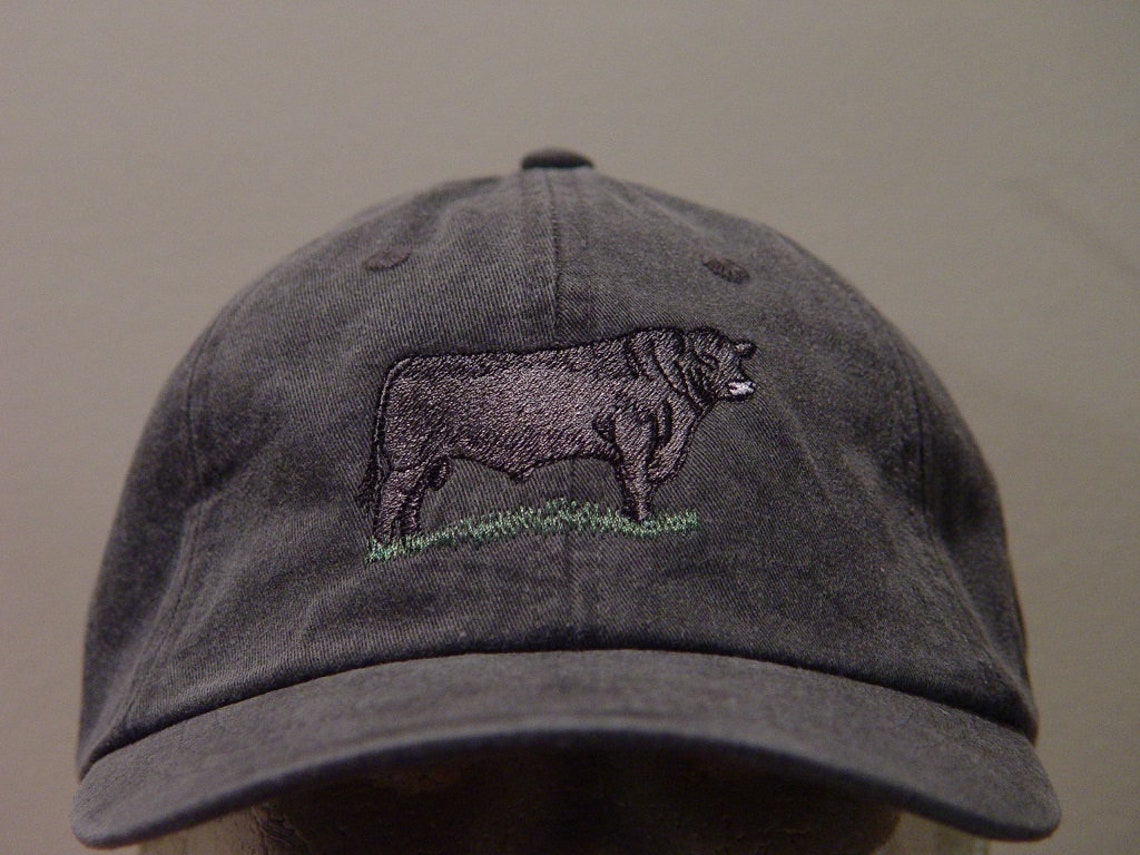 BLACK ANGUS Cow Farm Hat One Embroidered Men Women Rancher | Etsy