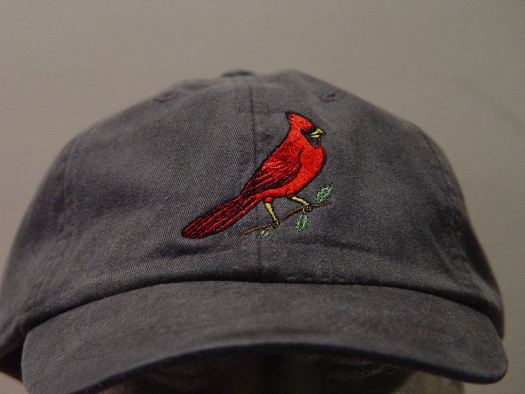 CARDINAL BIRD Hat - Embroidered Men Women Mom Dad Wildlife Baseball Cap ...