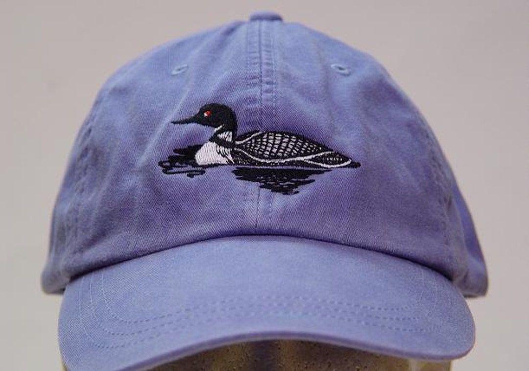 LOON BIRD HAT - One Embroidered Men Women Wildlife Baseball Cap - Price ...