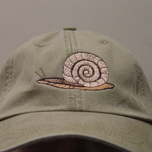 SNAIL HAT - One Embroidered Men Women Wildlife Baseball Gift Cap ...