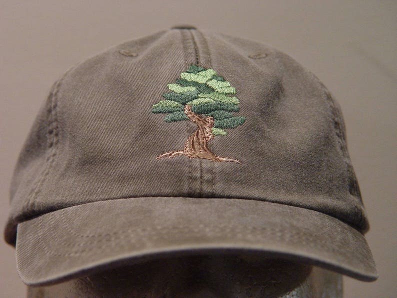BONSAI ORNAMENTAL TREE Hat One Embroidered Men Women Wildlife | Etsy