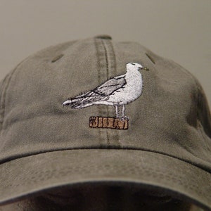 SEAGULL BIRD HAT - One Embroidered Men Women Wildlife Baseball Cap ...