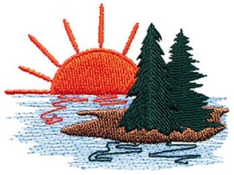 SUNSET LAKE VACATION Hat - One Embroidered Men Women Wildlife Cap ...