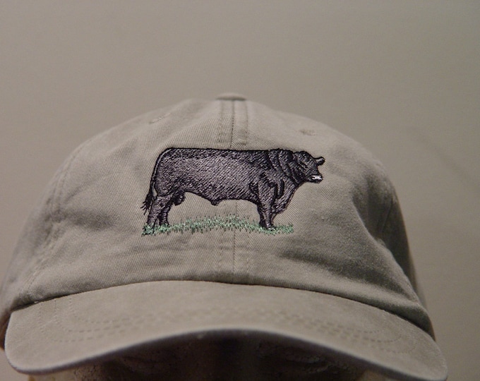 BLACK ANGUS Cow Farm Hat One Embroidered Men Women Rancher - Etsy