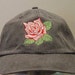 PINK ROSE June Flower of Month Hat Embroidered Women Garden Cap 24 ...