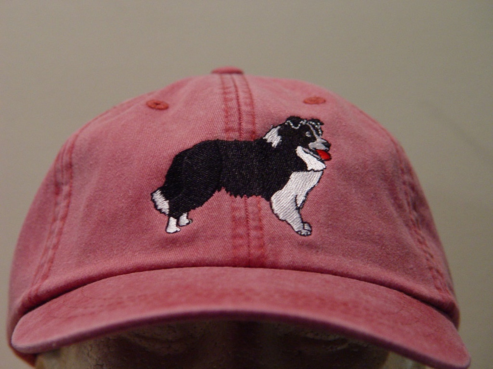 BORDER COLLIE Dog Hat - Embroidered Men Women Cotton Baseball Cap ...
