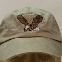 Embroidered Eagle Baseball Cap, Bald Eagle Hat, Eagle Lover Dad Hat ...