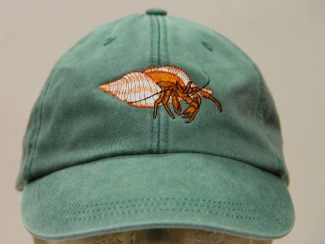 HERMIT CRAB Hat - One Embroidered Men Women Wildlife Baseball Cap ...