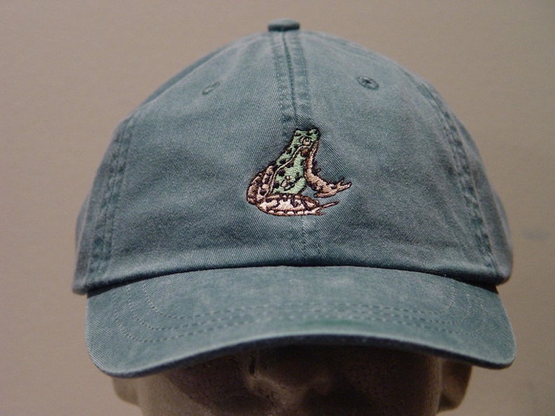 FROG HAT - Embroidered Women Men Mom Dad Wildlife Baseball Cap - Price ...