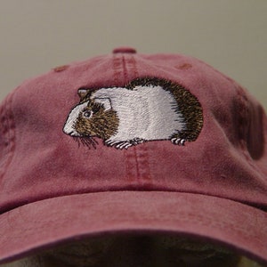 GUINEA PIG HAT - One Embroidered Women Men Wildlife Baseball Cap ...