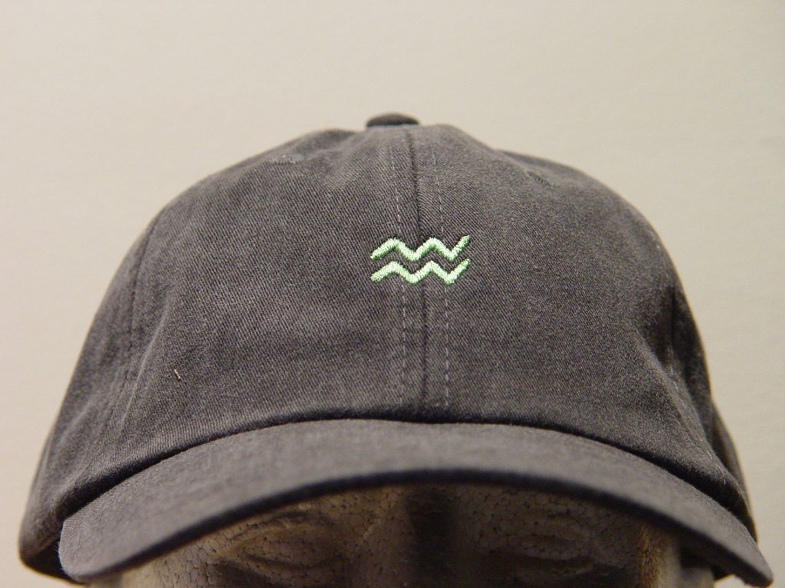 AQUARIUS ZODIAC ASTROLOGY Hat Embroidered Astrological Adult - Etsy