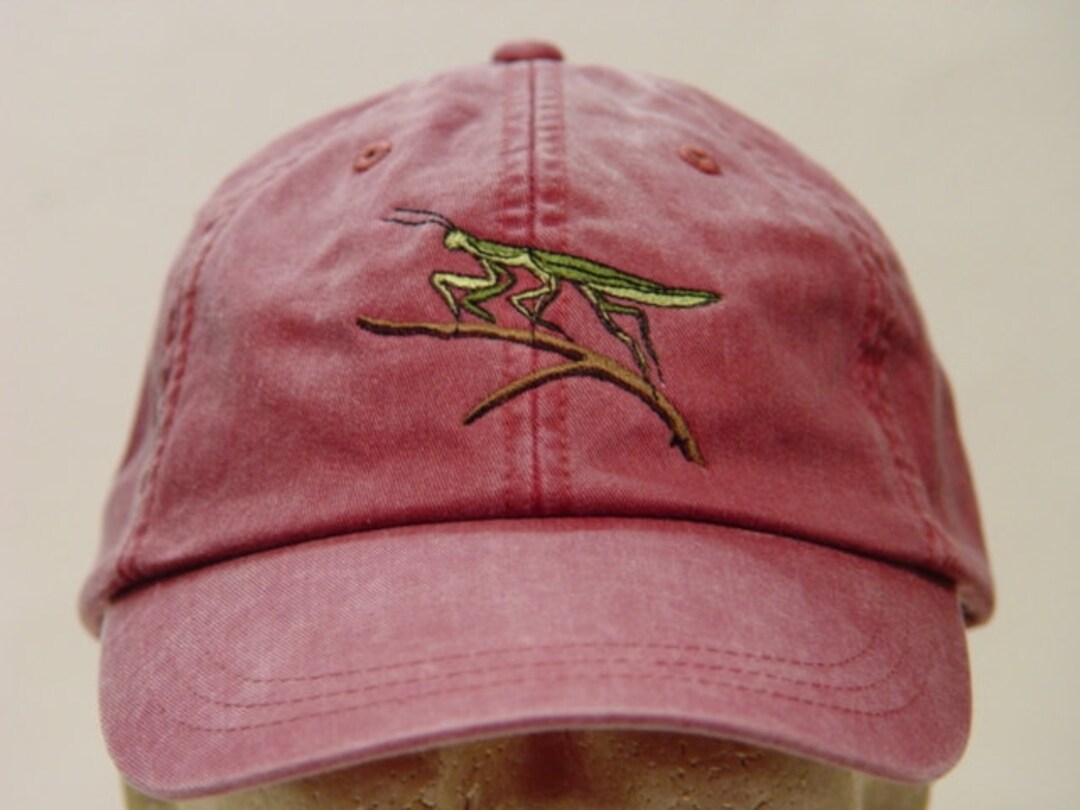 Praying Mantis Insect Hat - One Embroidered Women Men Wildlife Cap ...
