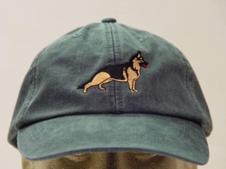 German Shepherd Dog Hat Embroidered Men Women Cotton Baseball Cap ...