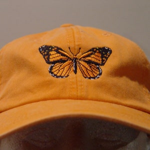 MONARCH BUTTERFLY HAT - Embroidered Men Women Insect Wildlife Cap ...