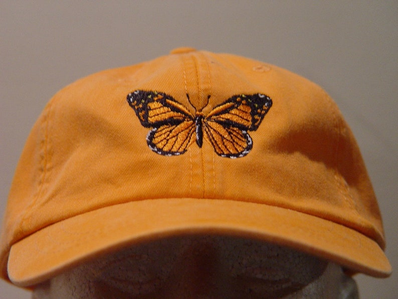 MONARCH BUTTERFLY HAT Embroidered Men Women Insect Wildlife | Etsy