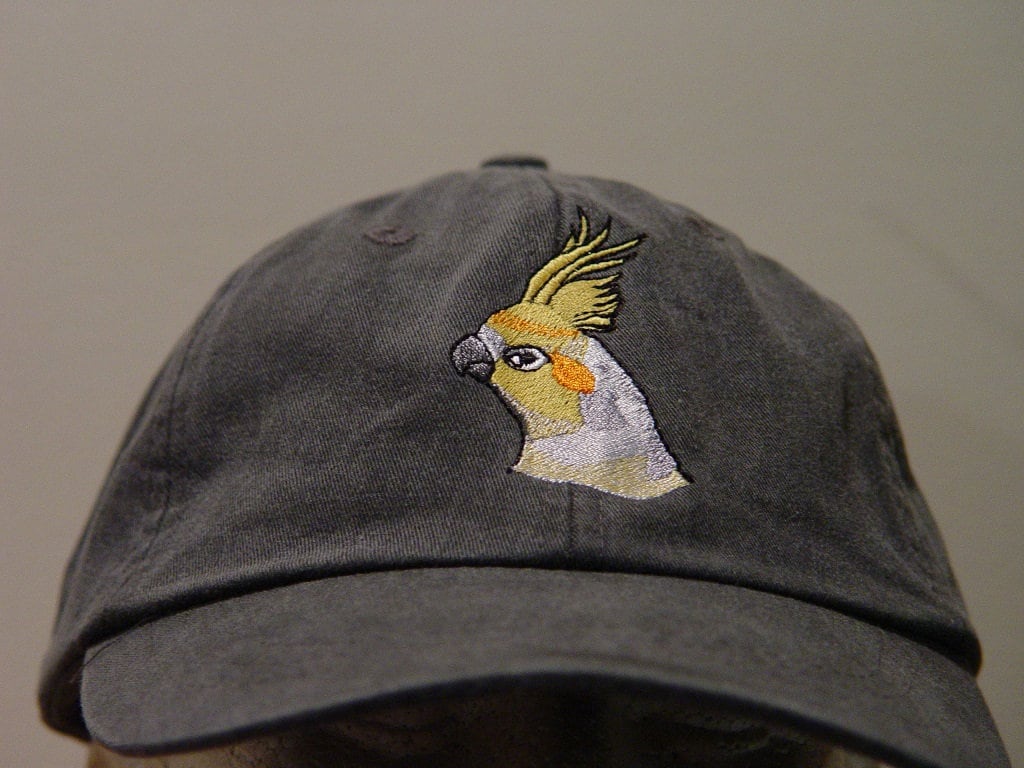 COCKATIEL BIRD HAT - Embroidered Men Women Wildlife Baseball Cap ...