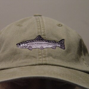 STEELHEAD TROUT Fish Hat - One Embroidered Men Women Wildlife Cap ...