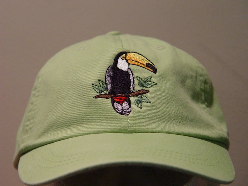 TOCO TOUCAN Bird Hat - Embroidered Men Women Wildlife Baseball Cap ...
