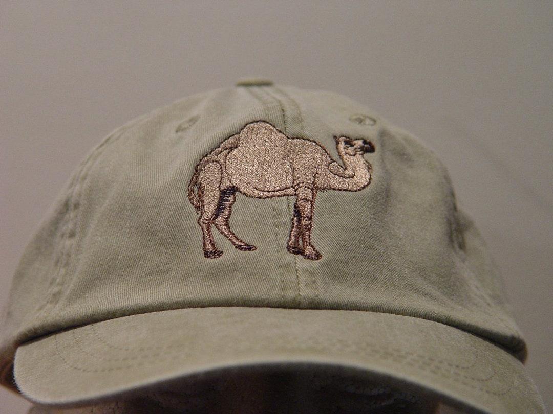 CAMEL HAT - One Embroidered Men Women Wildlife Baseball Gift Cap ...