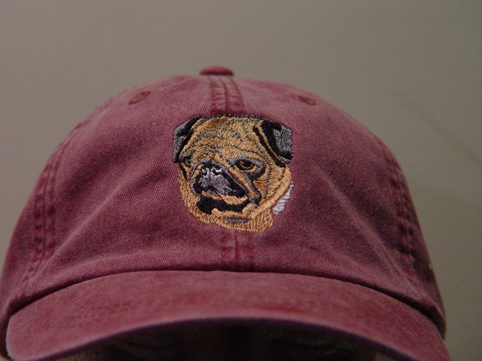 PUG DOG HAT Embroidered Men Women Dad Mom Baseball Canine - Etsy