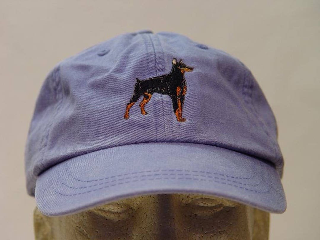 DOBERMAN PINSCHER DOG Hat One Embroidered Men Women Baseball Cap ...