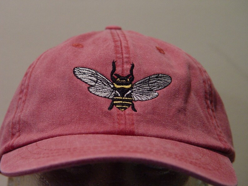 HONEY BEE Flying Insect Hat Embroidered Women Men Wildlife | Etsy