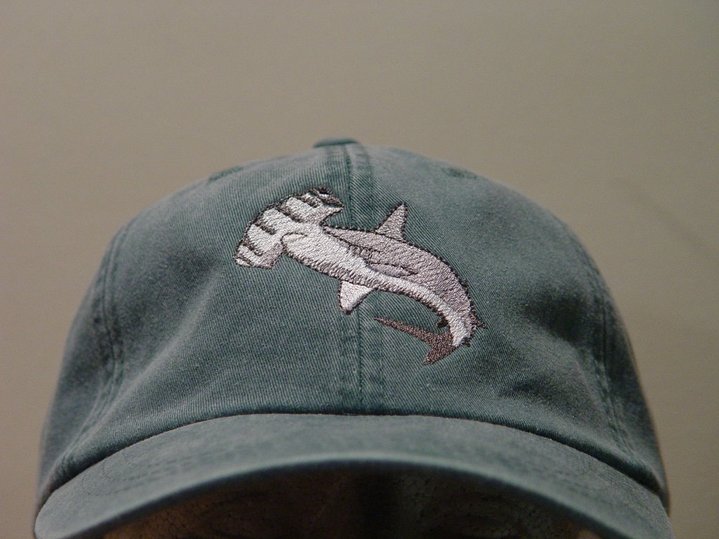 HAMMERHEAD SHARK HAT - Embroidered Women Men Wildlife Baseball Cap ...