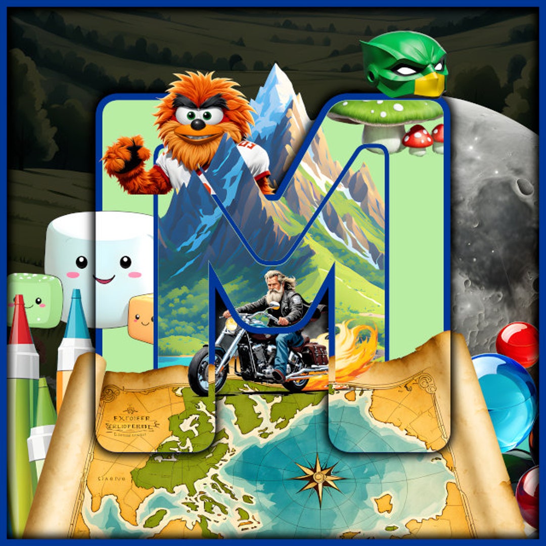 Imagination Adventure Flashcards - Letter M | High-resolution Digital ...