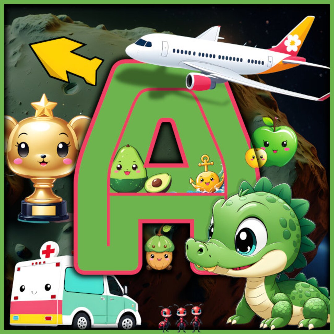 Imagination Adventure Flashcards - Letter A | High-resolution Digital ...