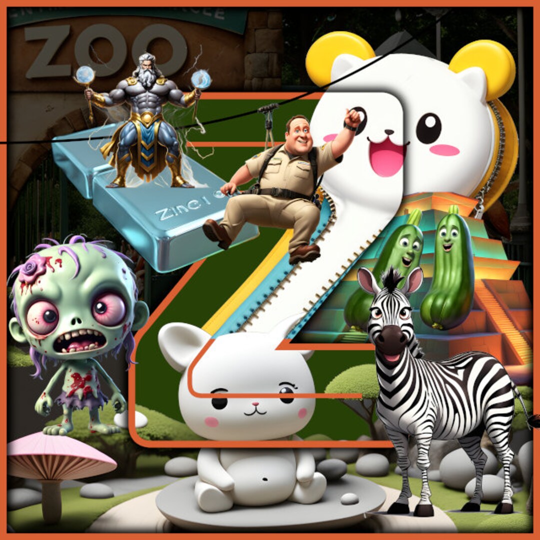 Imagination Adventure Flashcards - Letter Z | High-resolution Digital ...