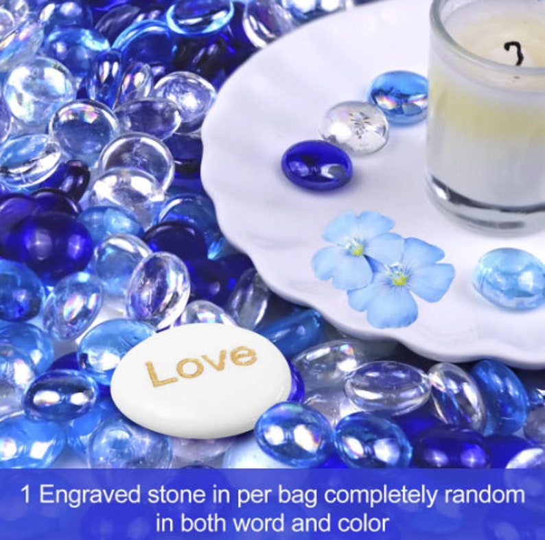 Fire Glass Beads for Fire Pit Decorative Flat Glass Marbles for Vase ...